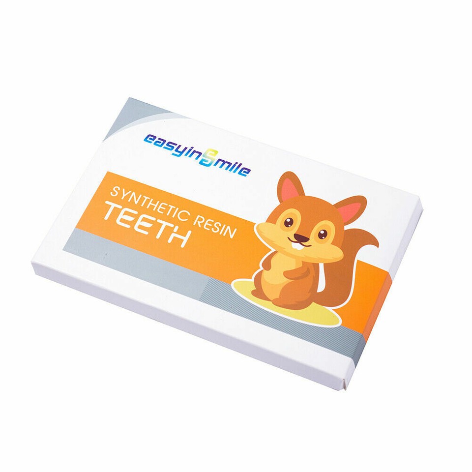 Dental Denture Acrylic Resin DIY False Teeth Upper Lower Teeth Full Set ...