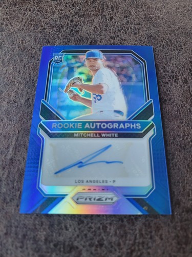 2021 Panini Prizm Blue Rookie Autographs Mitchell White #RA-MW ...