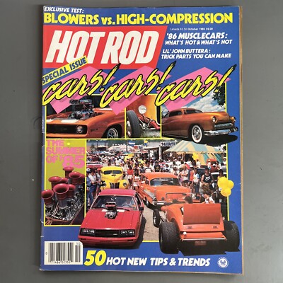 Hot Rod Magazine Oct 1985 Vintage Classic Custom Muscle Cars Track ...