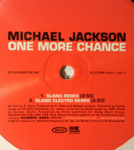 MICHAEL JACKSON DOUBLE PACK promo 12" ONE MORE CHANCE Remixes Dance Pop ...