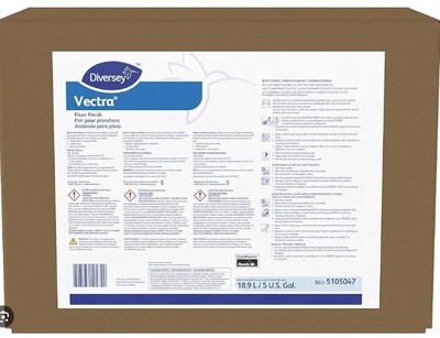 Diversey Vectra 5105047 Floor Finish – 5 Gallon / 18.9L Envirobox ...