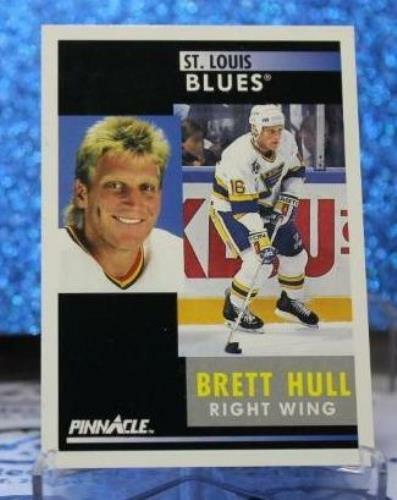 BRETT HULL # 200 PINNACLE 1991-92 ST. LOUIS BLUES NHL HOCKEY TRADING ...