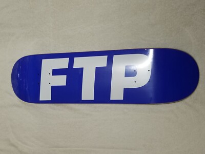 FTP FuckThePopulation 8.375" Royal/White Jumbo Logo Skateboard Deck New ...