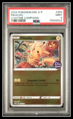 Pokemon Chatime Campion Pikachu #353 PSA 9 | eBay