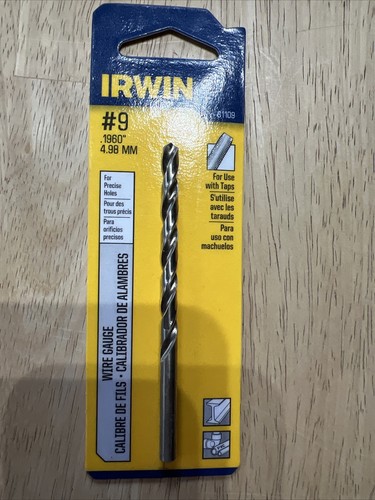 #9 Drill Bits by Irwin #81109 24721811097| eBay