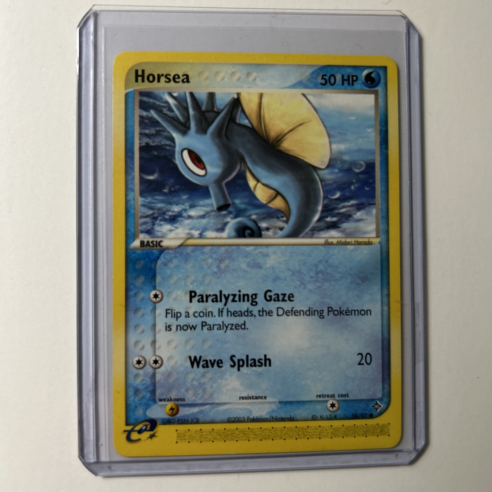 Horsea 58/97 2003 EX Dragon Common Pokémon Trading Card Near Mint | eBay