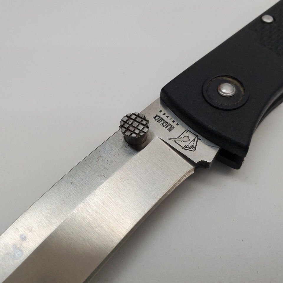 Vintage Blackjack Mamba Tactical Lockback Folding Knife FRN Scales EDC ...