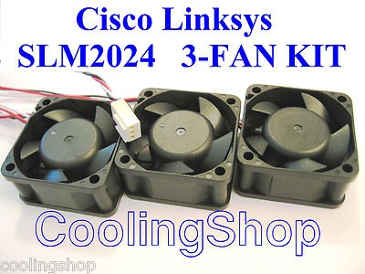 Cisco Linksys SLM2024 Fankit, 3x Replacement Fans for Linksys SLM2024 ...