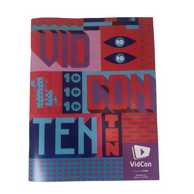 Vidcon Video Convention Magazine Brochure Book Booklet Collect Anaheim ...