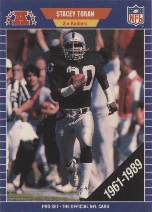 1989 Pro Set - Stacey Toran #193 black 1961-1989 banner on front for ...