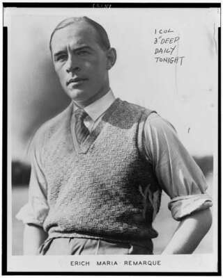 Photo:Erich Maria Remarque,1929,Erich Paul Remark,German Author | eBay