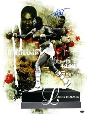 Larry Holmes signed Boxing 16x20 Photo Collage (Easton Assassin) - Leaf ...