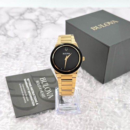 Bulova Millennia Gold Tone Stainless Steel Quartz Men's Watch 41MM ...