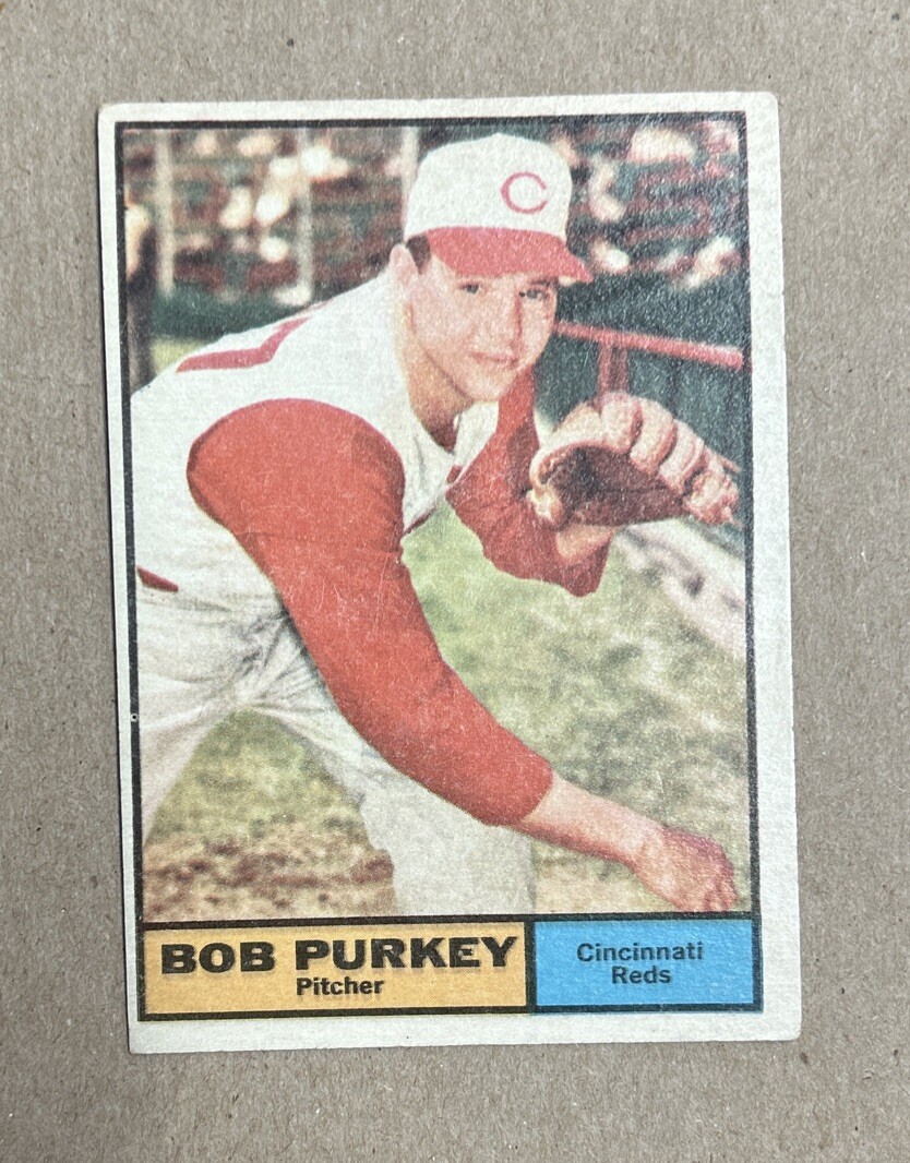 1961 Topps Baseball Bob Purkey Cincinnati Reds Card #9 | eBay