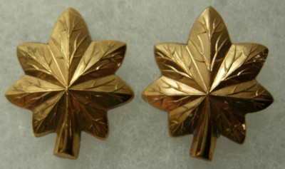 Pre War BB&B US Navy LTCR / USMC Major Leaf Rank Pair - Pin Back | eBay