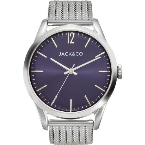 Montre Hommes Jack & Co Fabriqué En Italie Cadran Bleu Étui 41mm ...