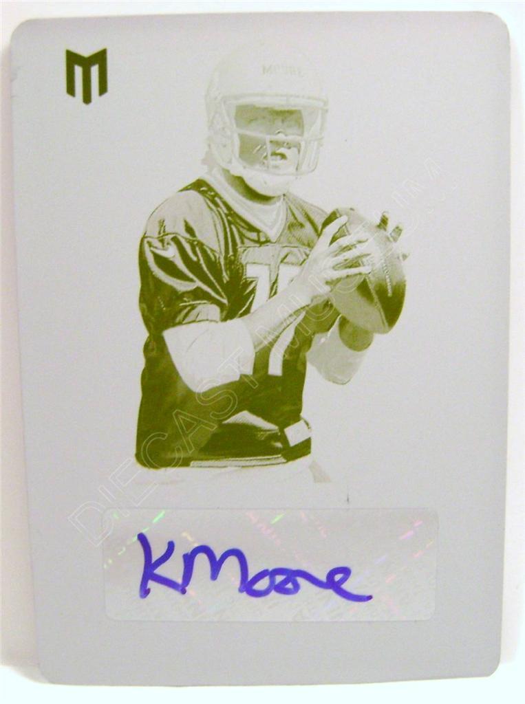 KELLEN MOORE RC AUTO AUTOGRAPH TRUE 1/1 PRINTING PLATE PANINI MOMENTUM ...