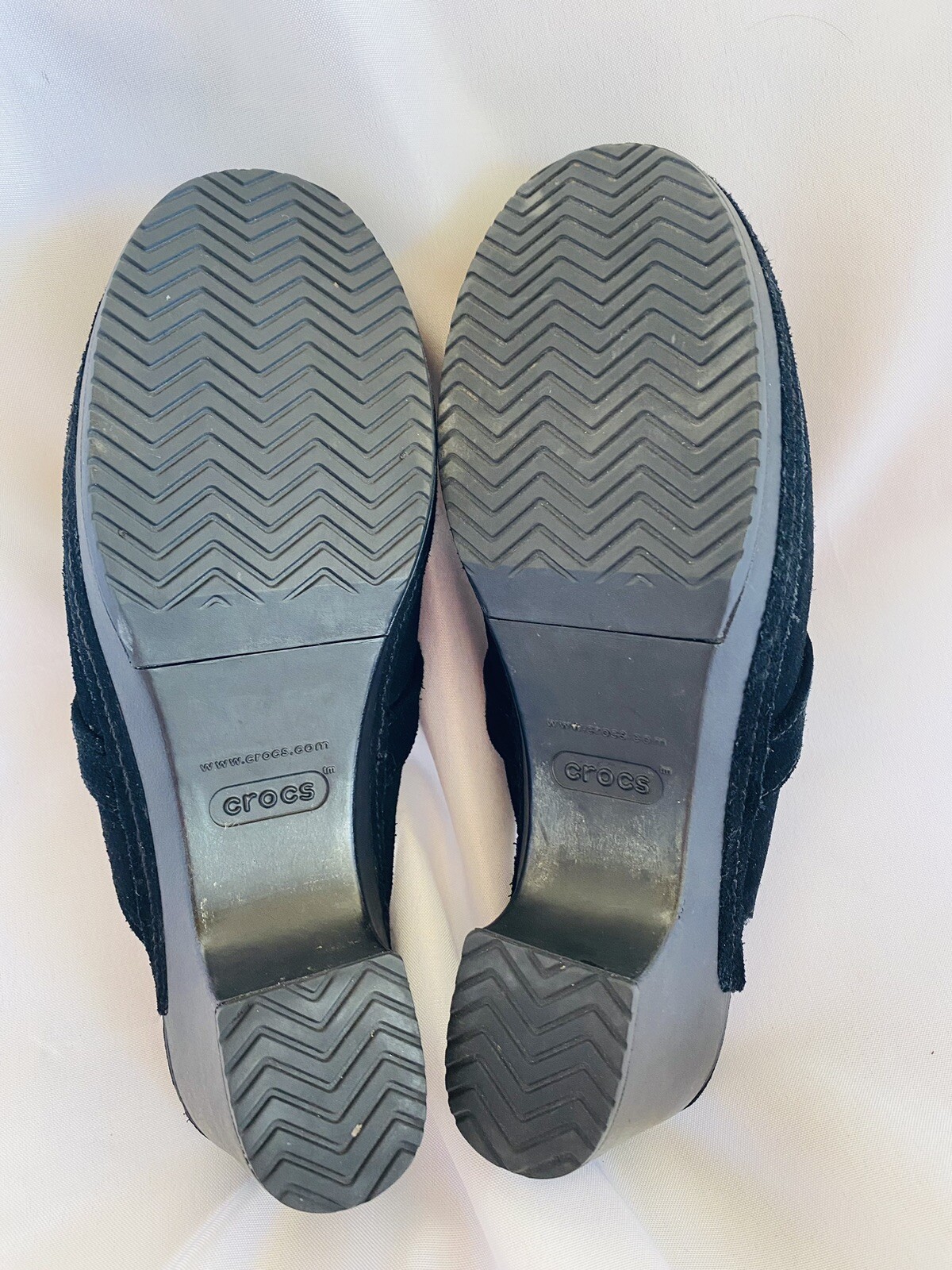 Crocs W9 Sarah Suede Clog Mule Black Slip On Triple C… - Gem