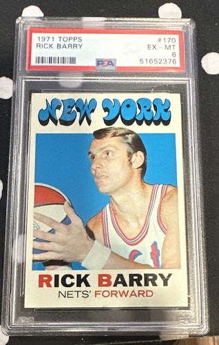 1971 Rick Barry Topps Basketball Rookie Card #170 Graded PSA 6 | eBay