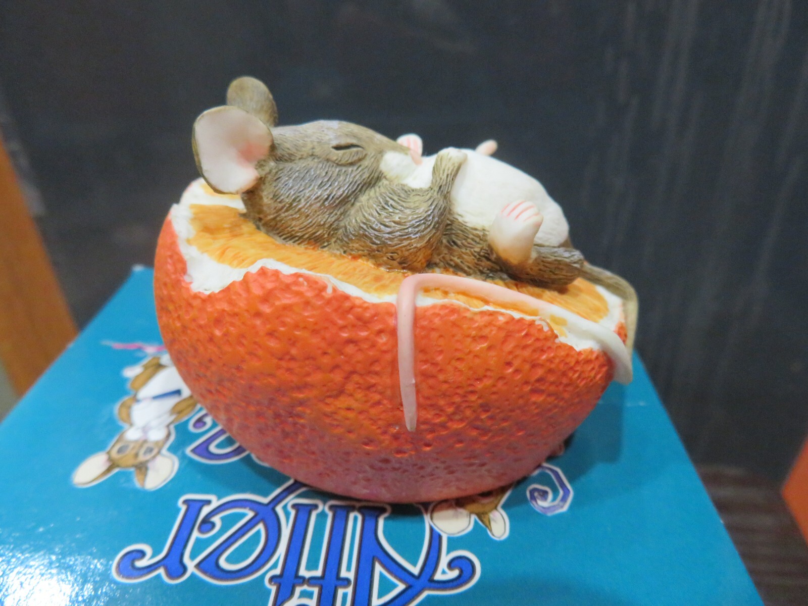 After The Party-MOUSE ASLEEP WITH ORANGE -MM/10010-NIB-BACKSTOCK | eBay