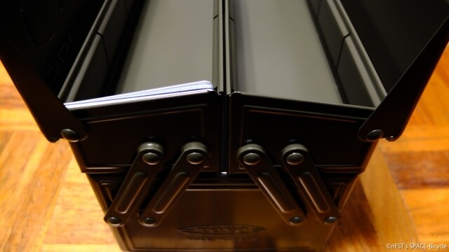TOYO Steel 2-Stage Tool Box ST-350 Black Made in JAPAN 350x160x215mm 2 ...