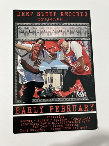 Block Made Flyer Deep Sleep Records Redrum Demons In My Sleep Norteno Rap XIV | eBay