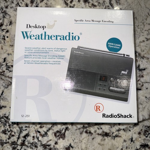 Radio Shack Weather Radio 7 Channel NOAA Weather Alert Desktop 12-251 ...