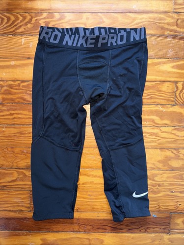 Nike Pro Compression Leggings Cropped Womens Medium | eBay