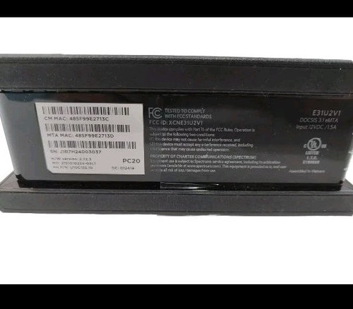 Charter Spectrum EN2251 DOCSIS 3.1 eMTA 2.5G Internet Cable Modem w/ AC ...