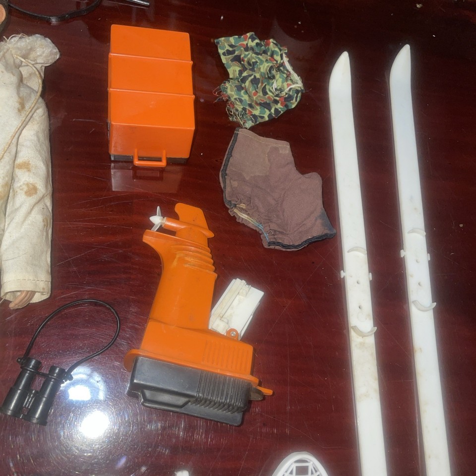 GI Joe Ski Snow Figure Parts And Accesories Incomplete Used Vintage ☘️ ...