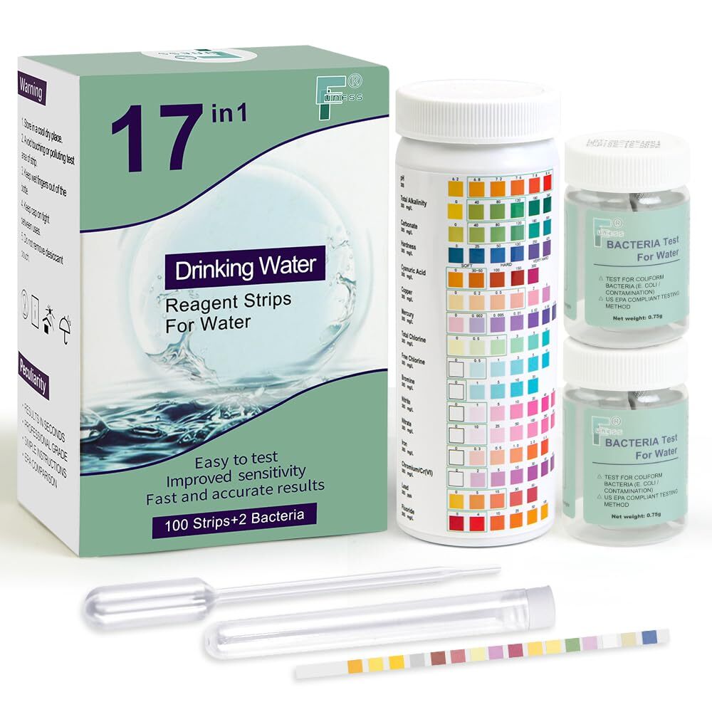 17 in 1 Drinking Water Test Kit for Home Well Water Testing Kit 100 ...