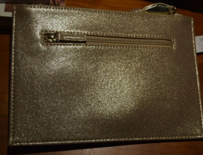 Sondra Roberts SR2 Clutch Wristlet-Metalic Gold-New | eBay