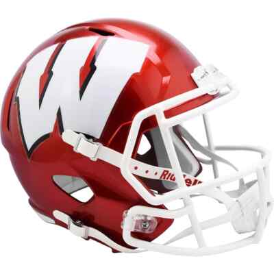 Wisconsin Badgers NCAA Unsigned Riddell FLASH Alternate Mini Helmet | eBay