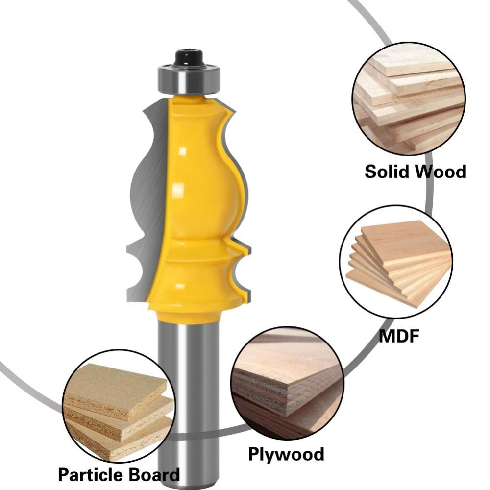 Carbide Router Bits 8mm/12mm/12.7mm Shank Trimming Cutter Woodworking ...