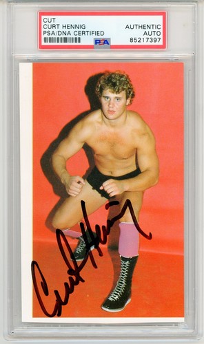 Curt Hennig (Mr. Perfect) ~ Signed Autographed Rookie Photo WCW WWF ...