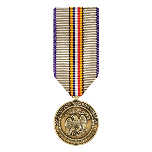 ANODIZED COLD WAR VICTORY COMMEMORATIVE MEDAL HONORABLE SERVICE VET ...