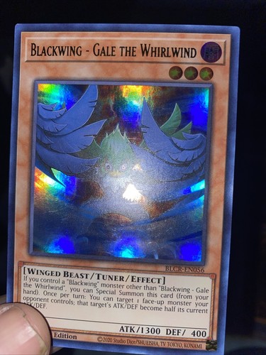 Yu-Gi-Oh! Black Wing Gale The Whirlwind Blcr En 056 | eBay
