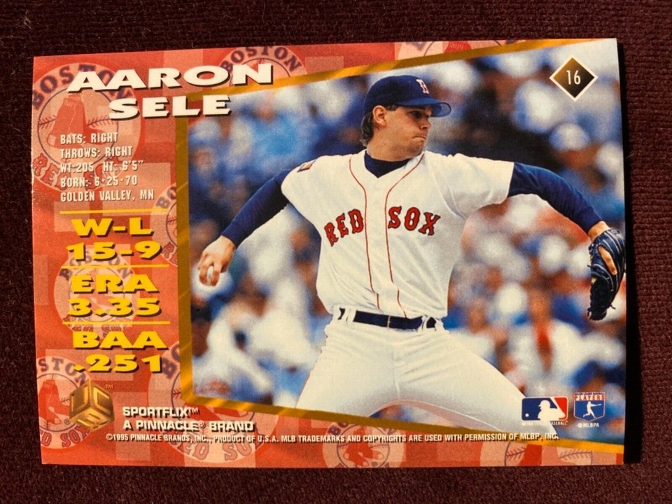1995 Sportflix UC3 #16 Red Sox Aaron Sele Baseball Card | eBay