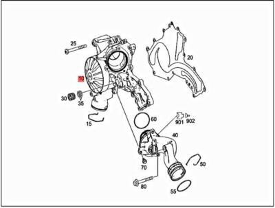 Genuine MERCEDES Water pump 1572000201 | eBay