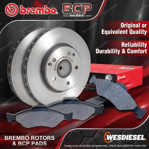 Rear Brembo Disc Brake Rotors + BCP Pads for Honda City Jazz GE 1.5L ...