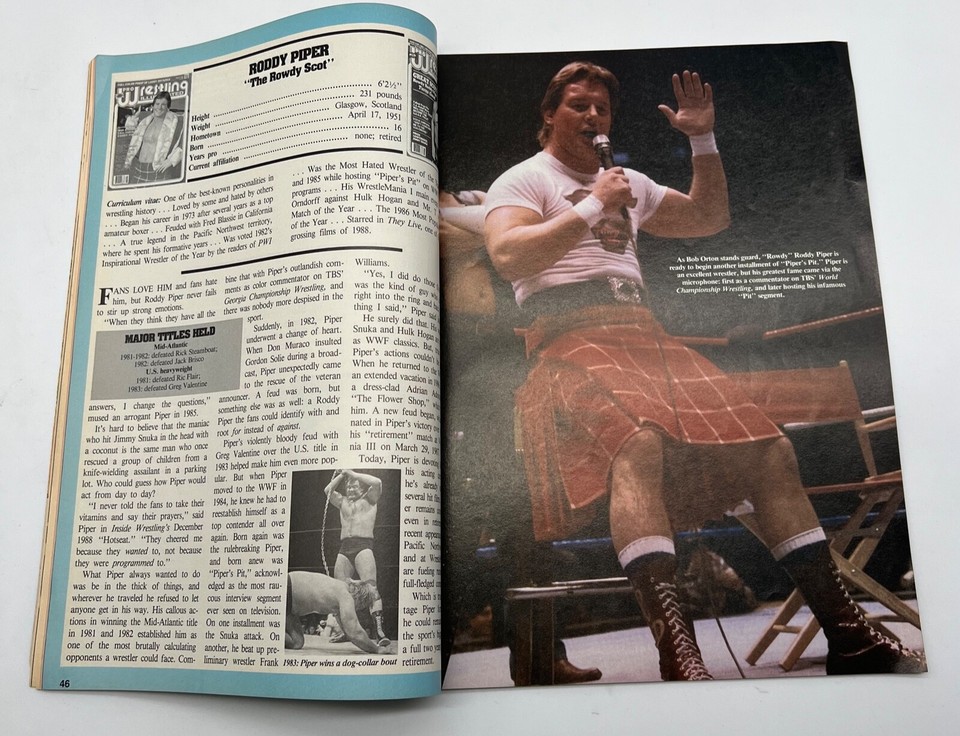 Hulk Hogan Dusty Rhodes Mr T 1989 Pro Wrestling Illustrated PWI ...