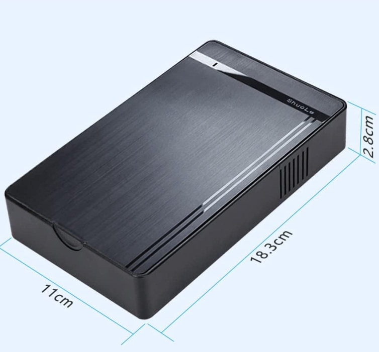 SHADOWCORE Hard Drive Enclosure, HDD Case for 2.5"/3.5" HDD/SSD Disk up ...