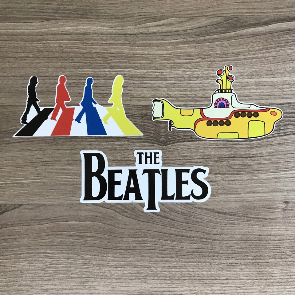 The Beatles Vinyl Sticker Set | eBay