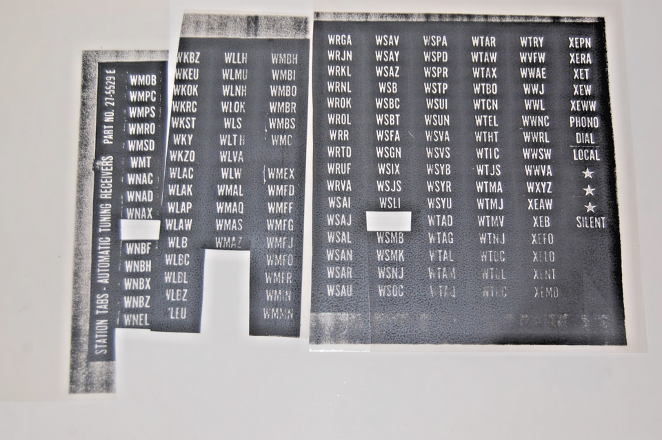 FC2 Vintage Radio Station Call Letters / Tabs Antique parts | eBay