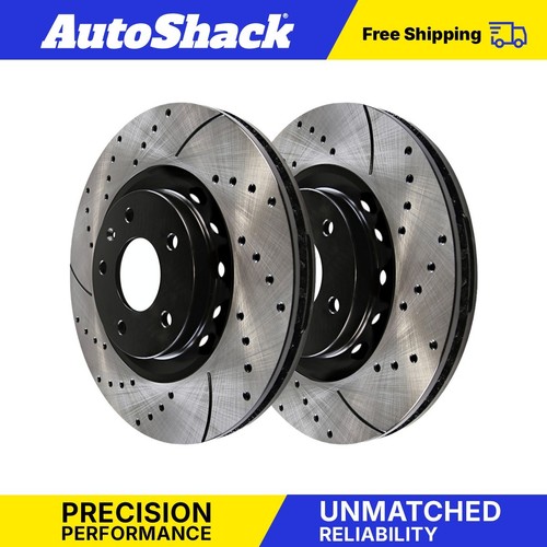 Front Coated Disc Brake Rotors Set for Ford Explorer Flex Lincoln MKS ...