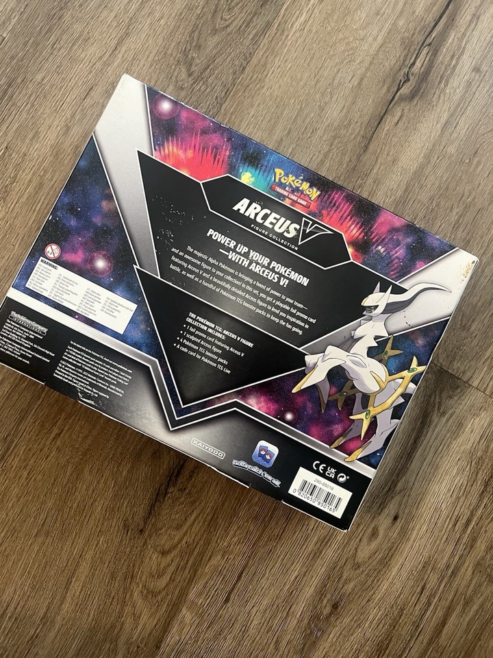 POKEMON TCG Arceus V Figure Collection Box (4 BOOSTER PACKS + PROMO) | eBay
