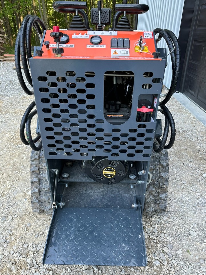 AGT YSRT14 Mini Skid Steer Stand-On Compact Tracked Loader 13.5HP ...