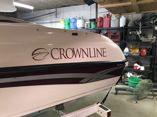CROWNLINE BOAT DECALS DECAL STICKER 30 COLOR CHOICES message for other ...
