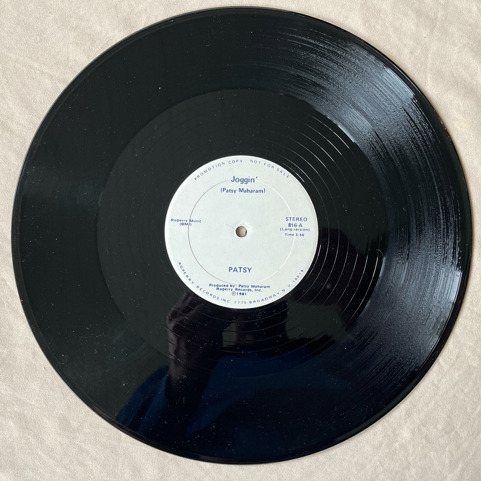 PATSY MAHARAM Joggin 1981 Promo Maxi-Single - Roperry Records 816-A ...