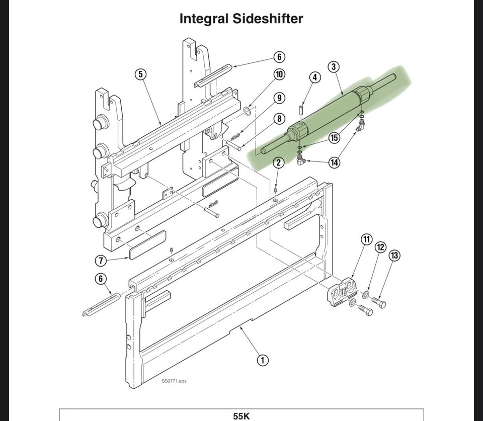 6020048 Cylinder Side Shift Attachment - Replacement for Cascade | Fits ...